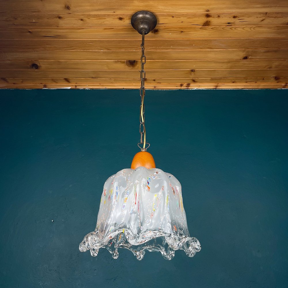Murano Glass Pendant Lamp by Sylcom, Italy, 1990s for sale at Pamono