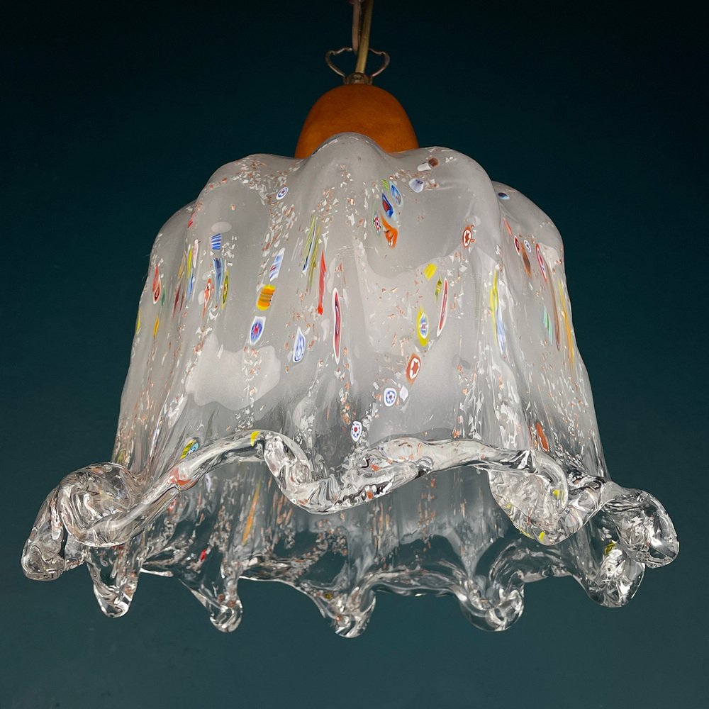 Murano Glass Pendant Lamp by Sylcom, Italy, 1990s for sale at Pamono