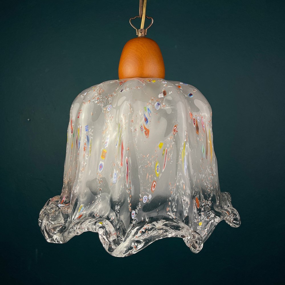 Murano Glass Pendant Lamp by Sylcom, Italy, 1990s for sale at Pamono