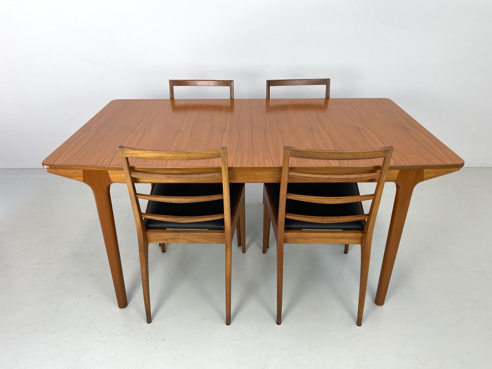 McIntosh Dining Table and Chairs, 1960s, Set of 7 for sale at Pamono