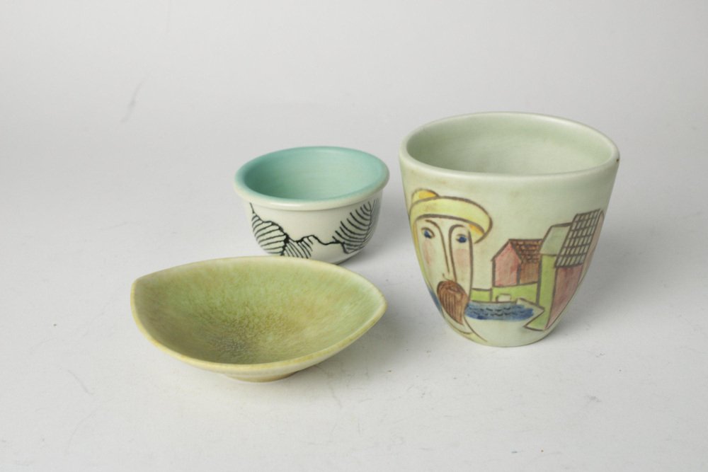 Miniature Bowl and Cups by Britt-Louise Sundell and Carl-Harry Stålhane ...