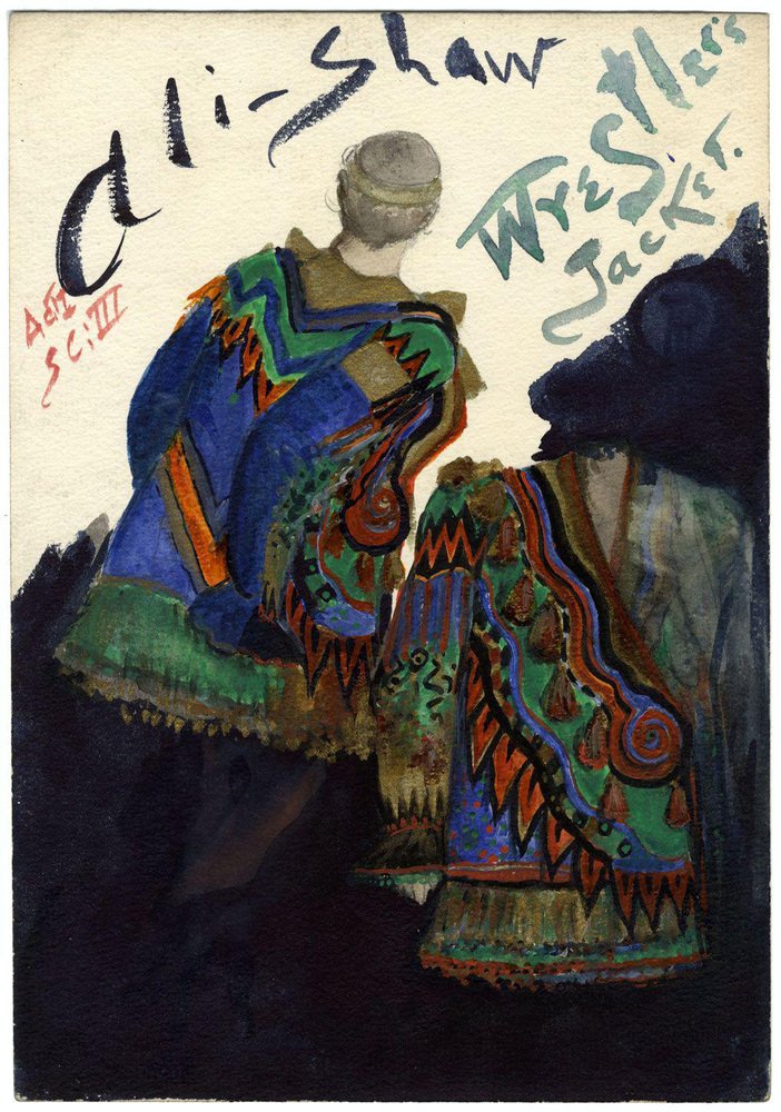 Percy Anderson, Kostümentwurf für Kairo, 1921, Aquarell bei Pamono kaufen