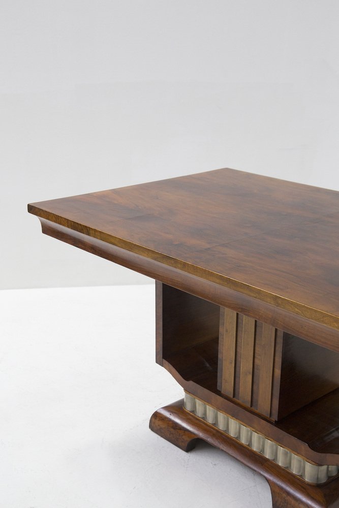 Art Deco Center Table in Precious Wood, 1920s for sale at Pamono