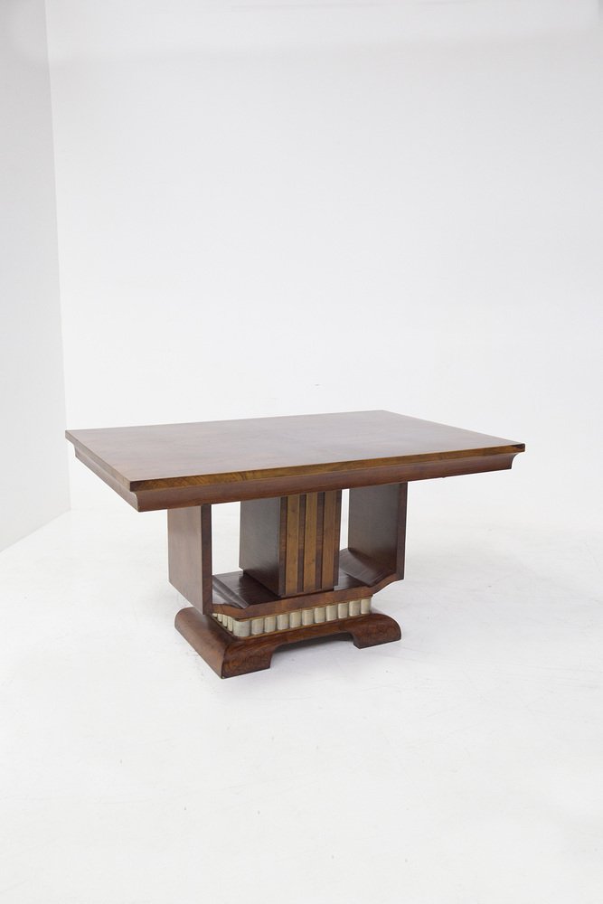 Art Deco Center Table in Precious Wood, 1920s for sale at Pamono