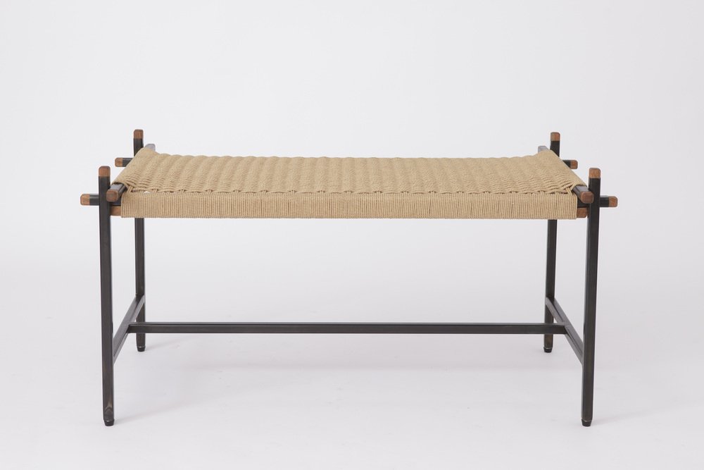 Dänische Loft Bank aus Palmenholz bei Pamono kaufen