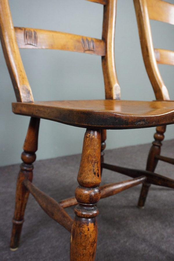 Antique English Dining Room Chairs, Set of 4 for sale at Pamono