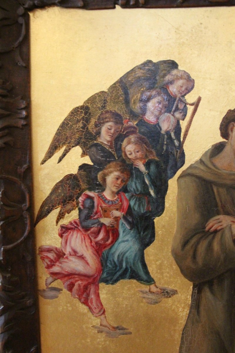 After Sandro Botticelli, St. Francis of Assisi with Angels, 1800s, Oil ...