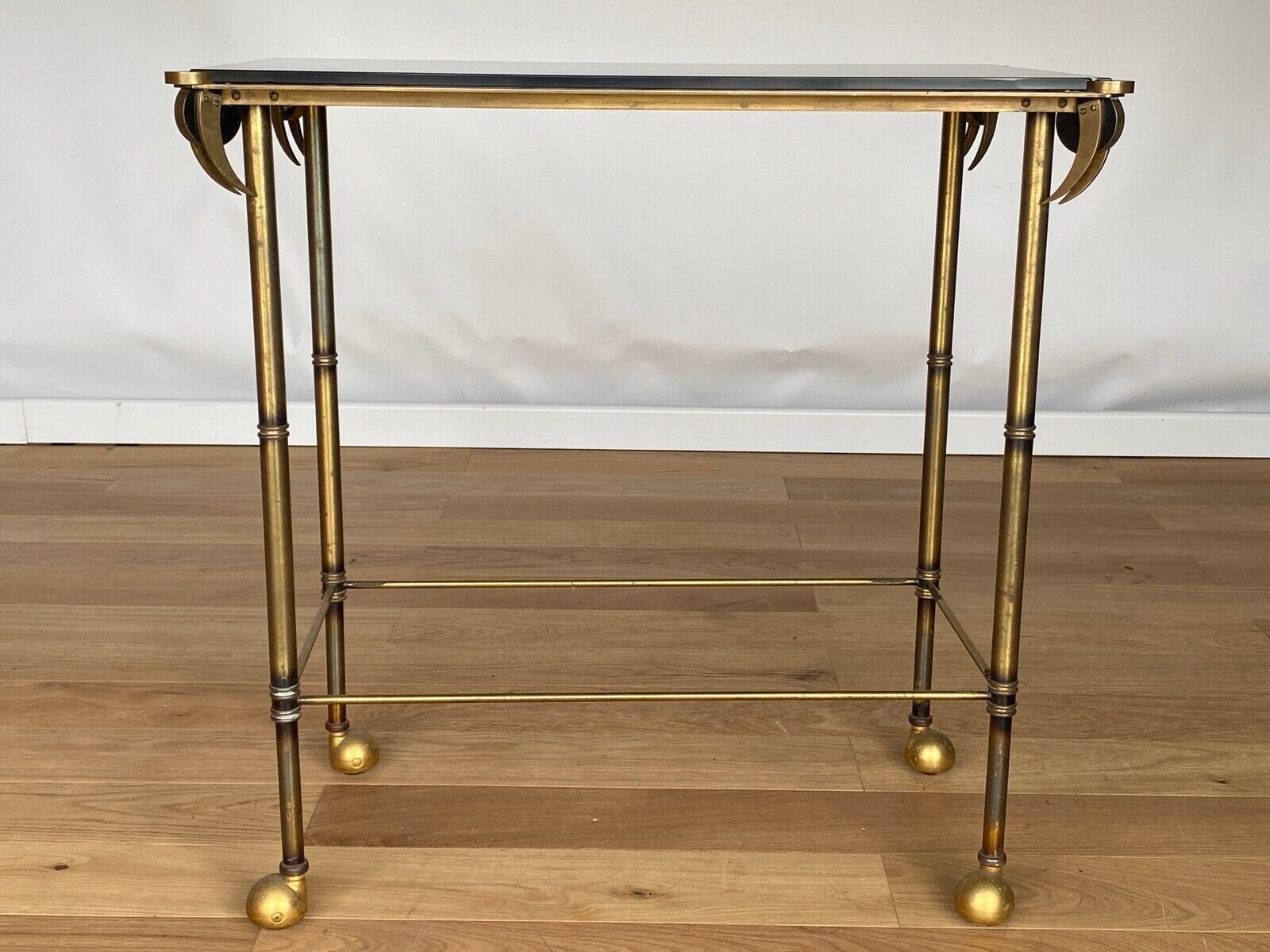 Mid-Century Gilt Tubular Table for sale at Pamono