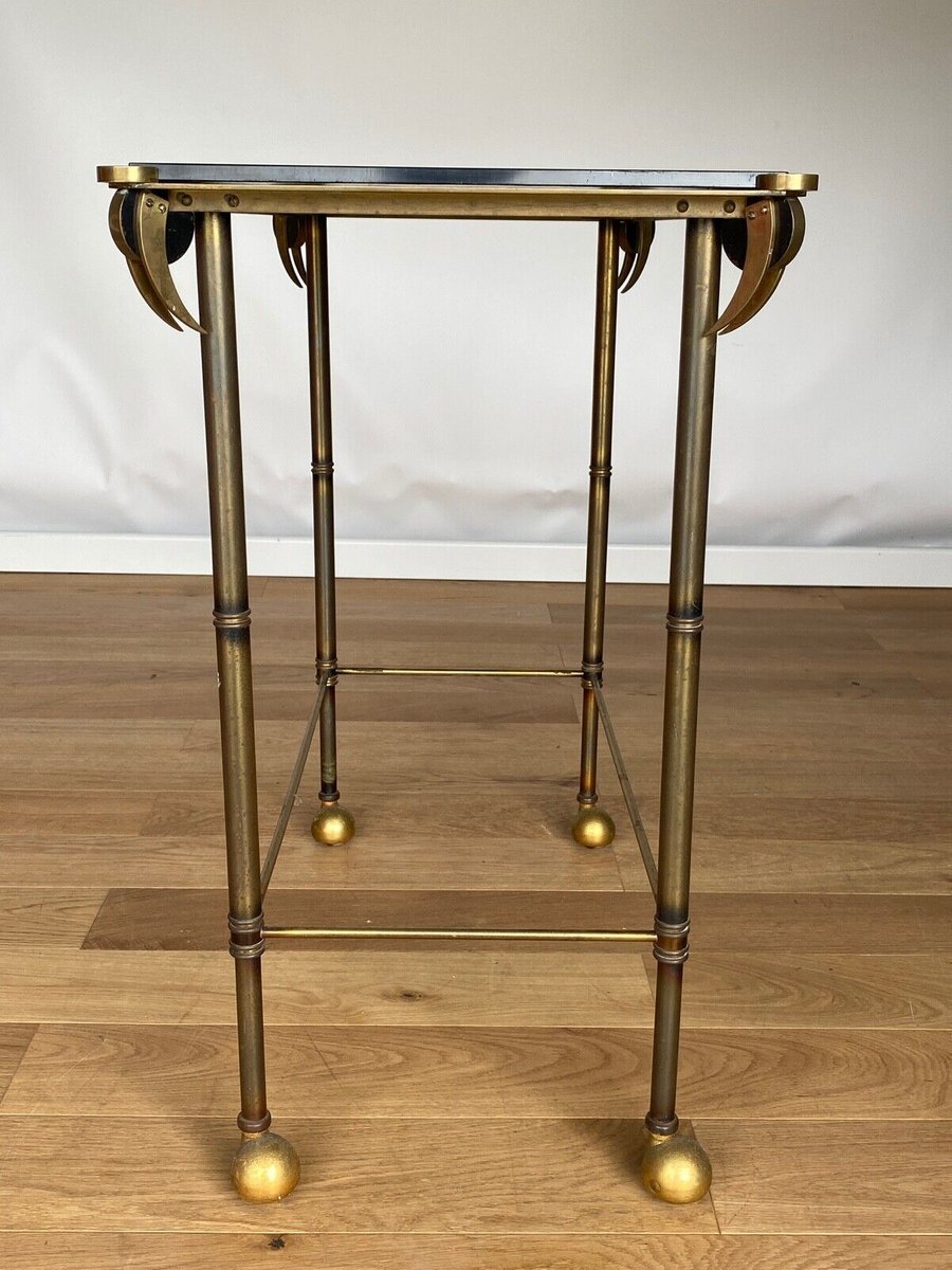 Mid-Century Gilt Tubular Table for sale at Pamono