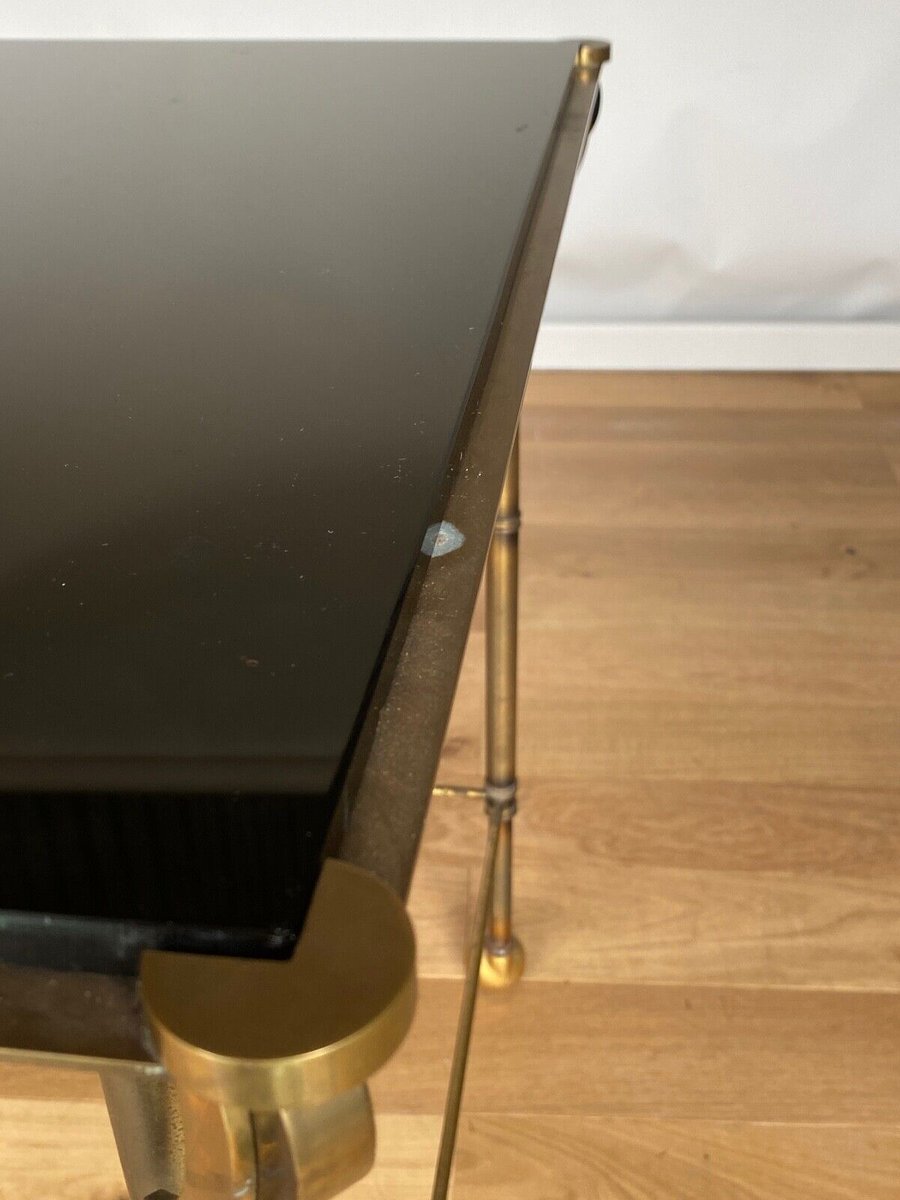 Mid-Century Gilt Tubular Table for sale at Pamono