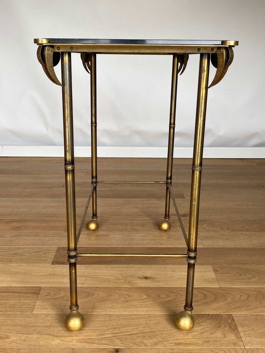 Mid-Century Gilt Tubular Table for sale at Pamono