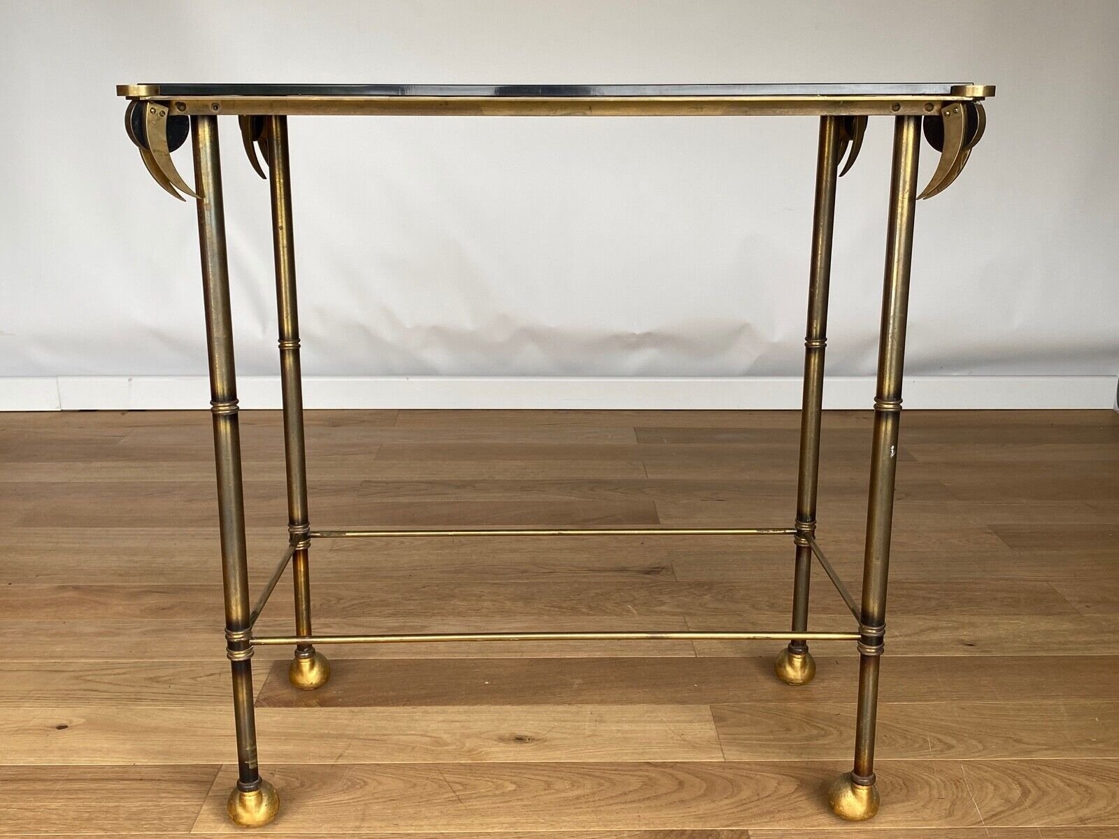 Mid-Century Gilt Tubular Table for sale at Pamono