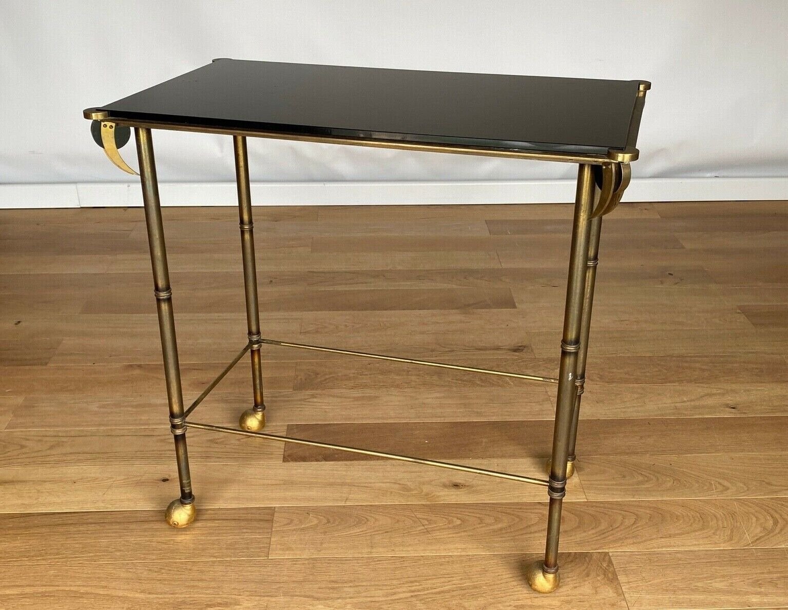 Mid-Century Gilt Tubular Table for sale at Pamono