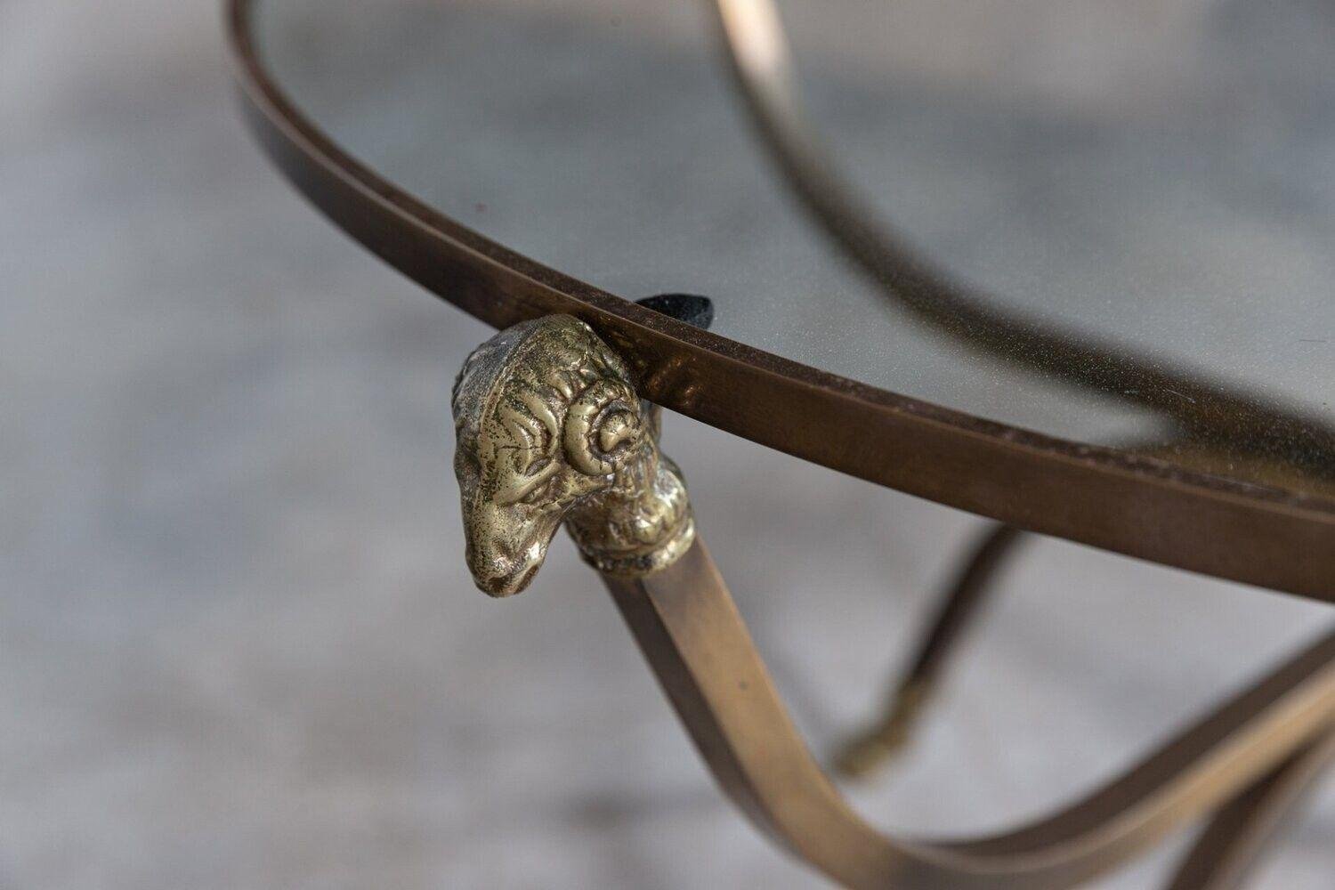 Rams Head Hoof Coffee Table from Maison Jansen, 1950s for sale at Pamono