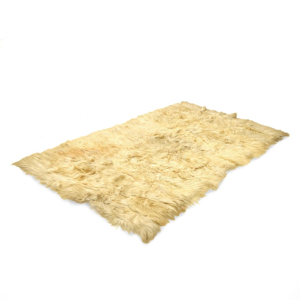 Rectangular Sheepskin Rug, 1960s for sale at Pamono