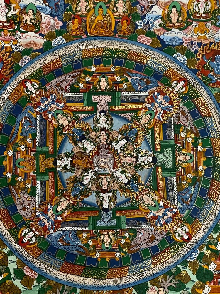 Tibetan Artist, Thangka, Pre-1800, Drawing for sale at Pamono