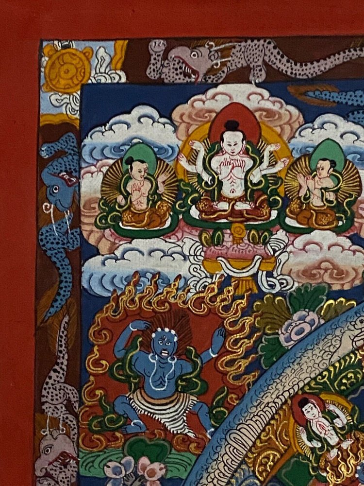 Tibetan Artist, Thangka, Pre-1800, Drawing for sale at Pamono