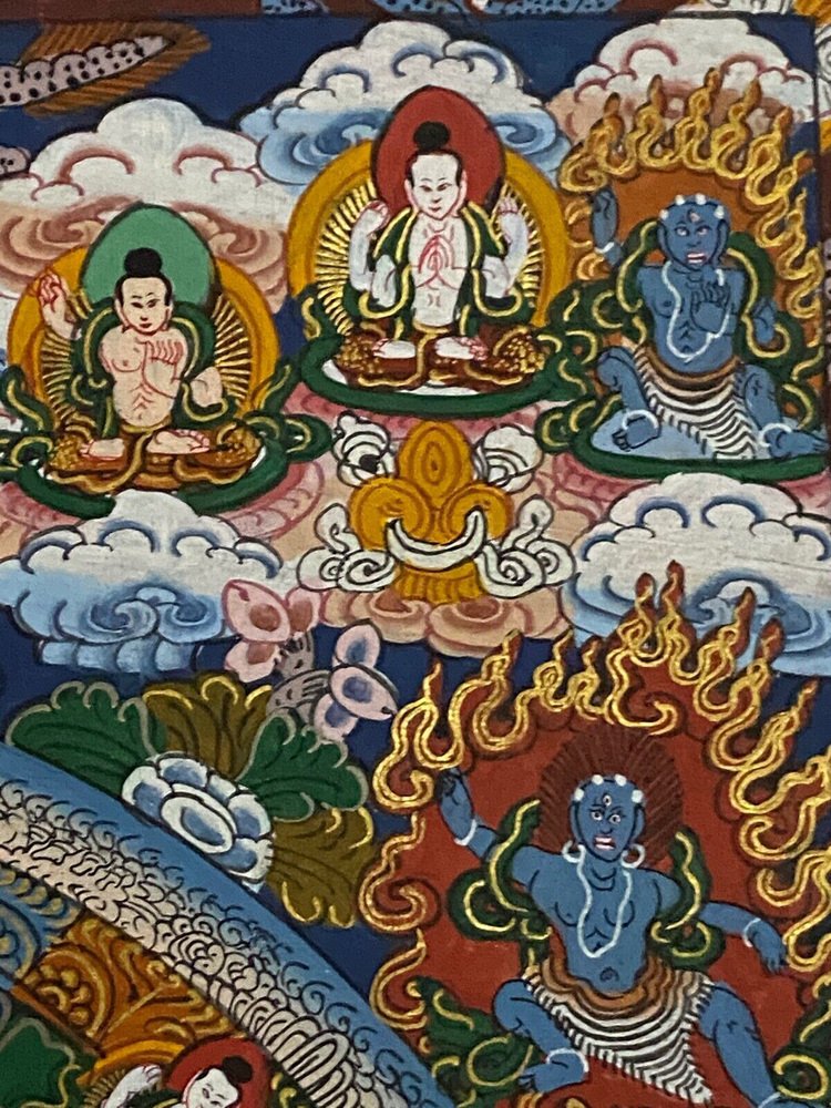 Tibetan Artist, Thangka, Pre-1800, Drawing for sale at Pamono