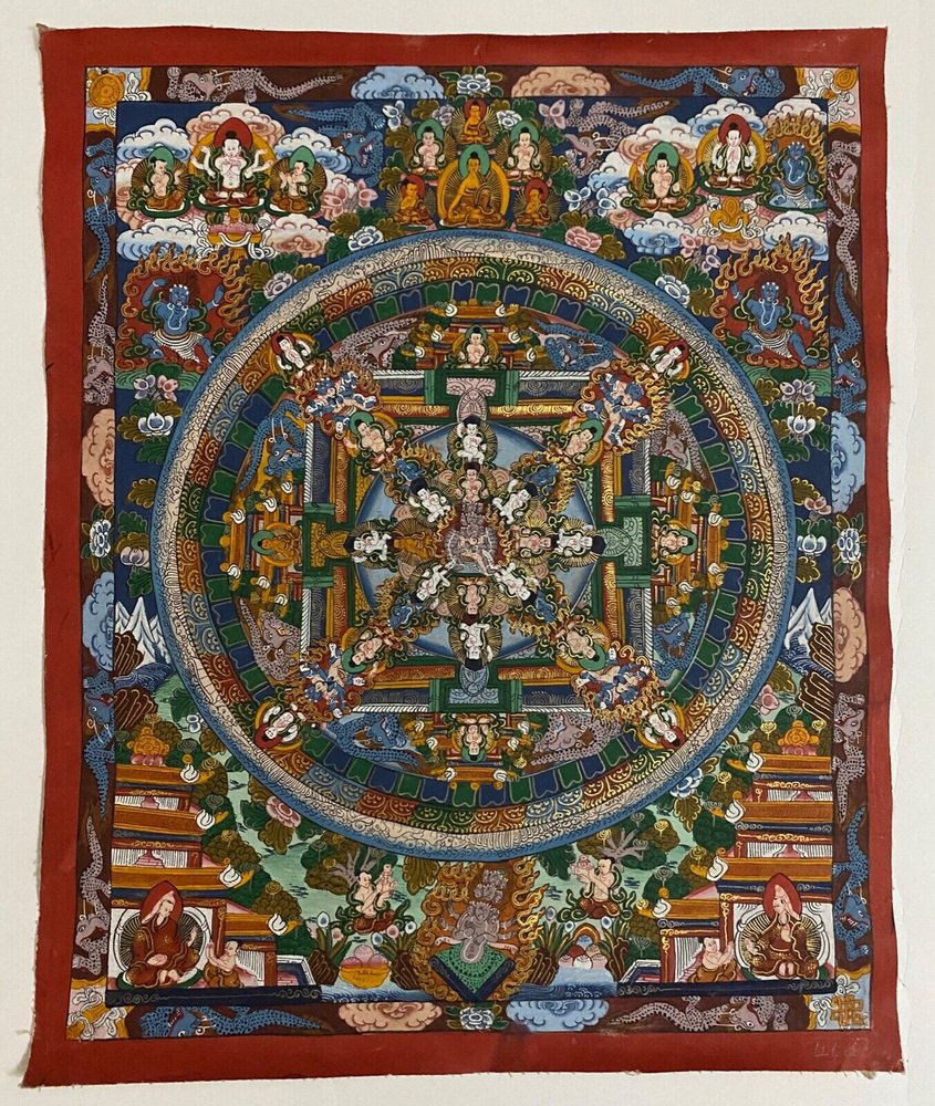 Tibetan Artist, Thangka, Pre-1800, Drawing for sale at Pamono