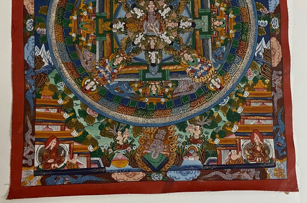 Tibetan Artist, Thangka, Pre-1800, Drawing for sale at Pamono
