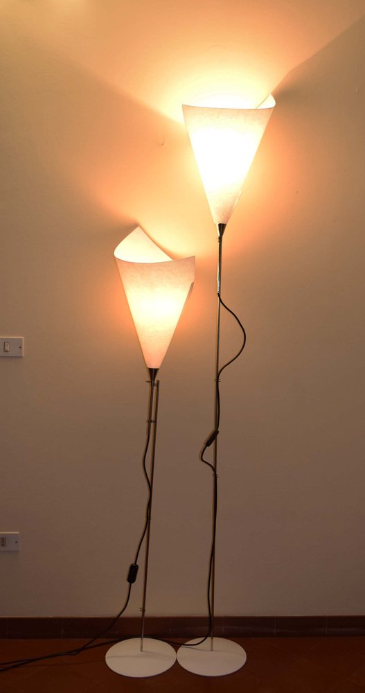 Calla Stehlampen von Marcello Cuneo für Valenti, Italien, 1975, 2er Set ...