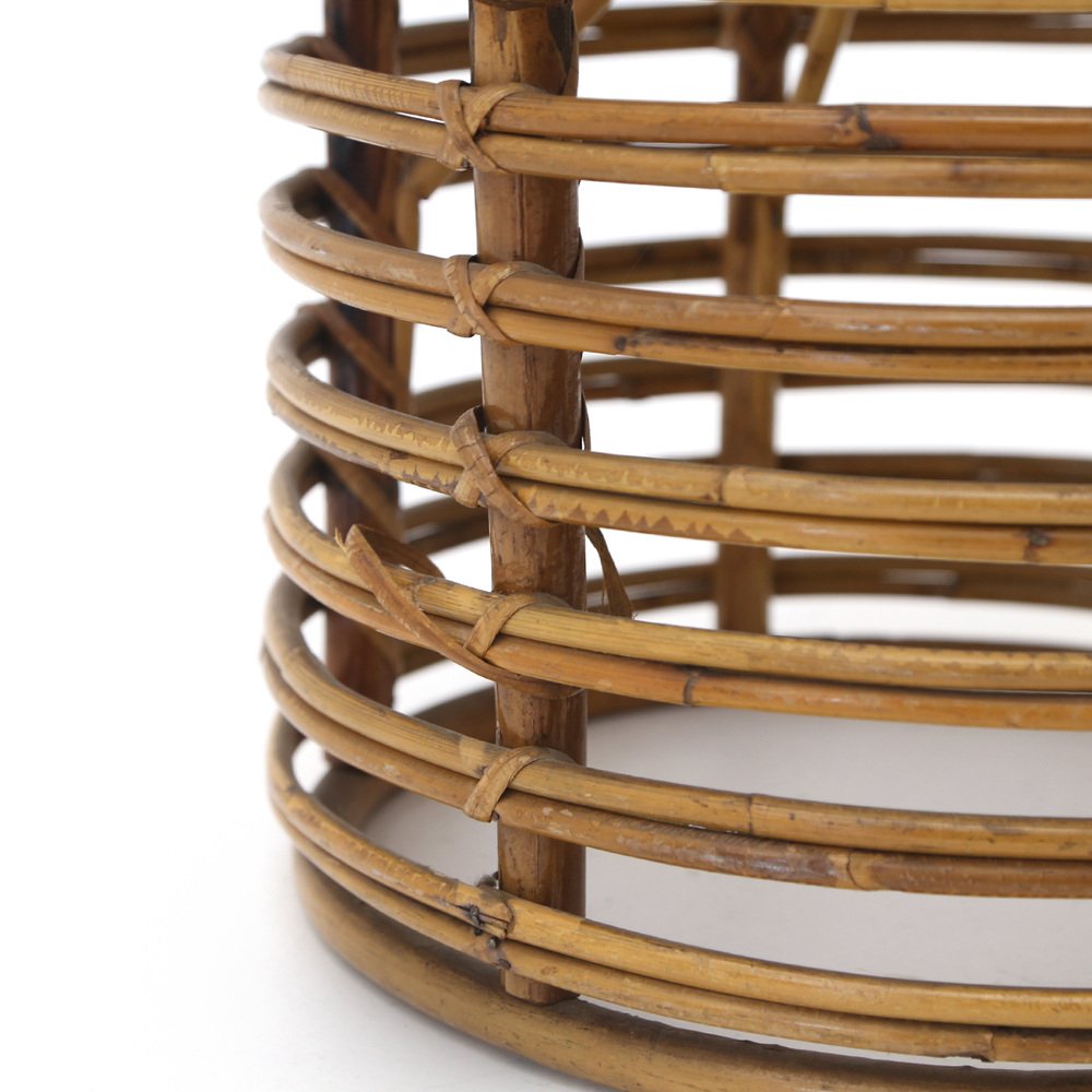 Rattan Stools by Castano, 1950s , Set of 2 for sale at Pamono