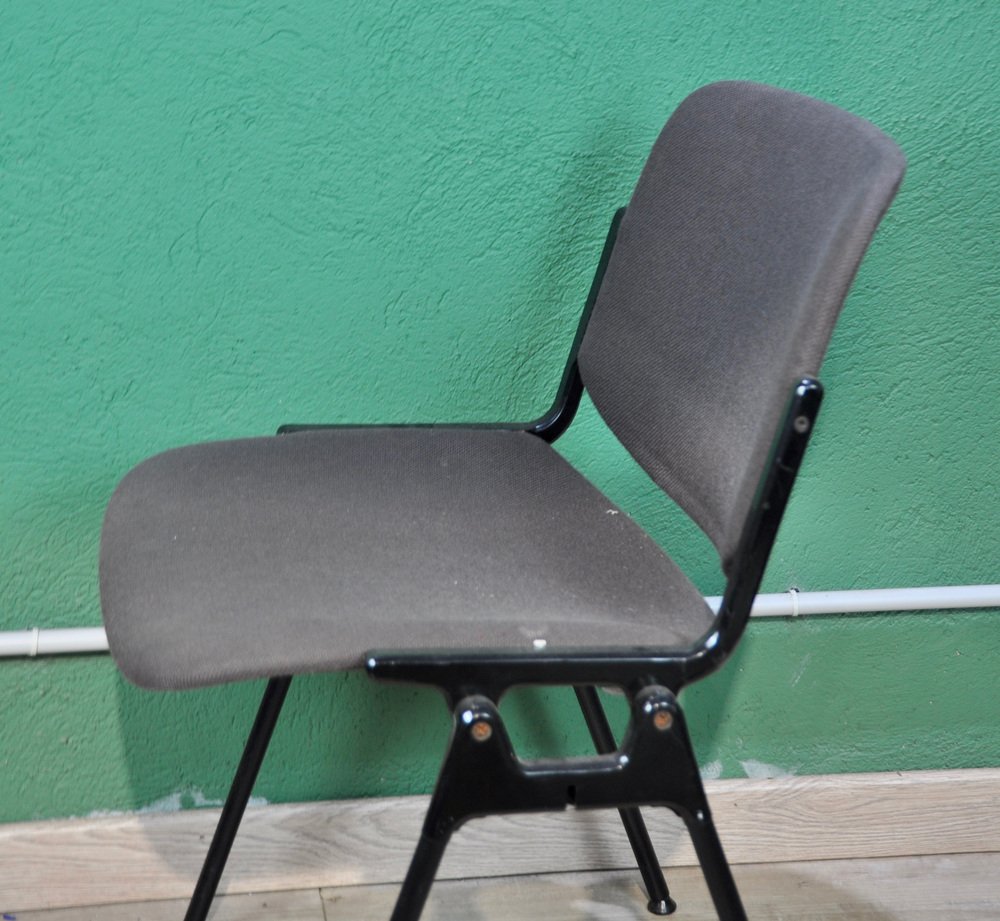 Black and Gray Castelli Chairs by Giancarlo Piretti, 1970s, Set of 4 ...