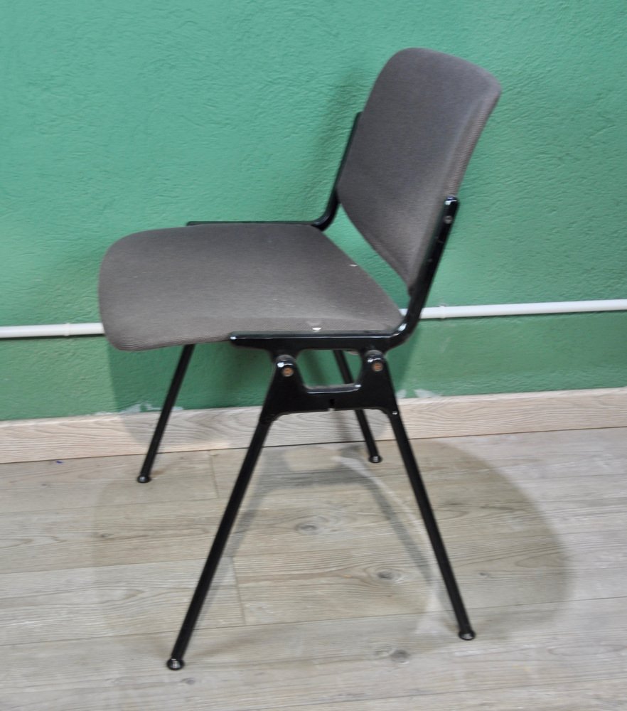 Black and Gray Castelli Chairs by Giancarlo Piretti, 1970s, Set of 4 ...