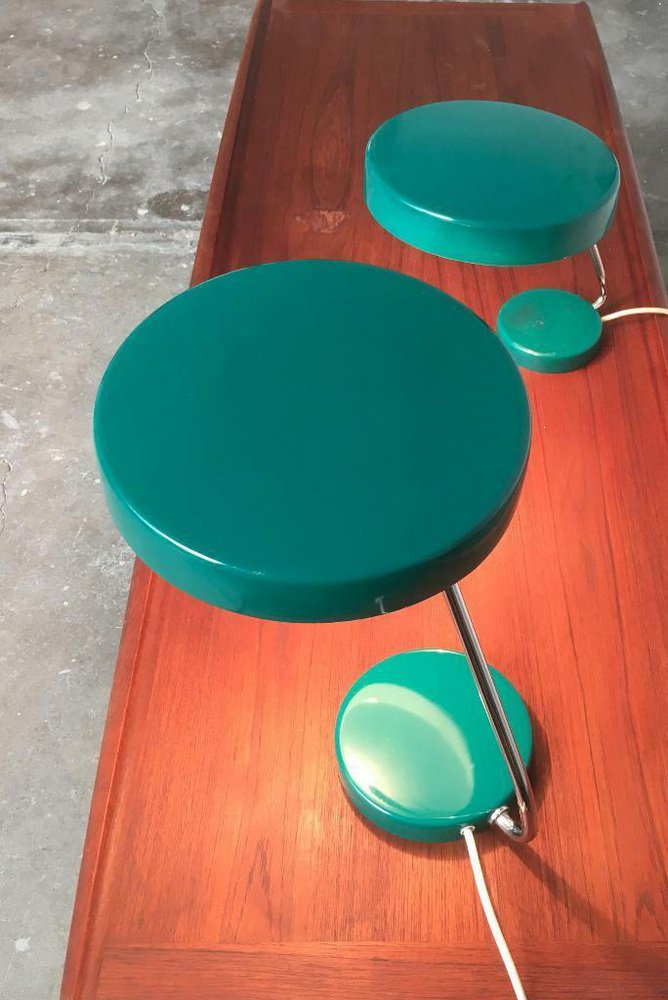 Mid-Century German Minimalist 6658 Table Lamps from Kaiser Idell ...