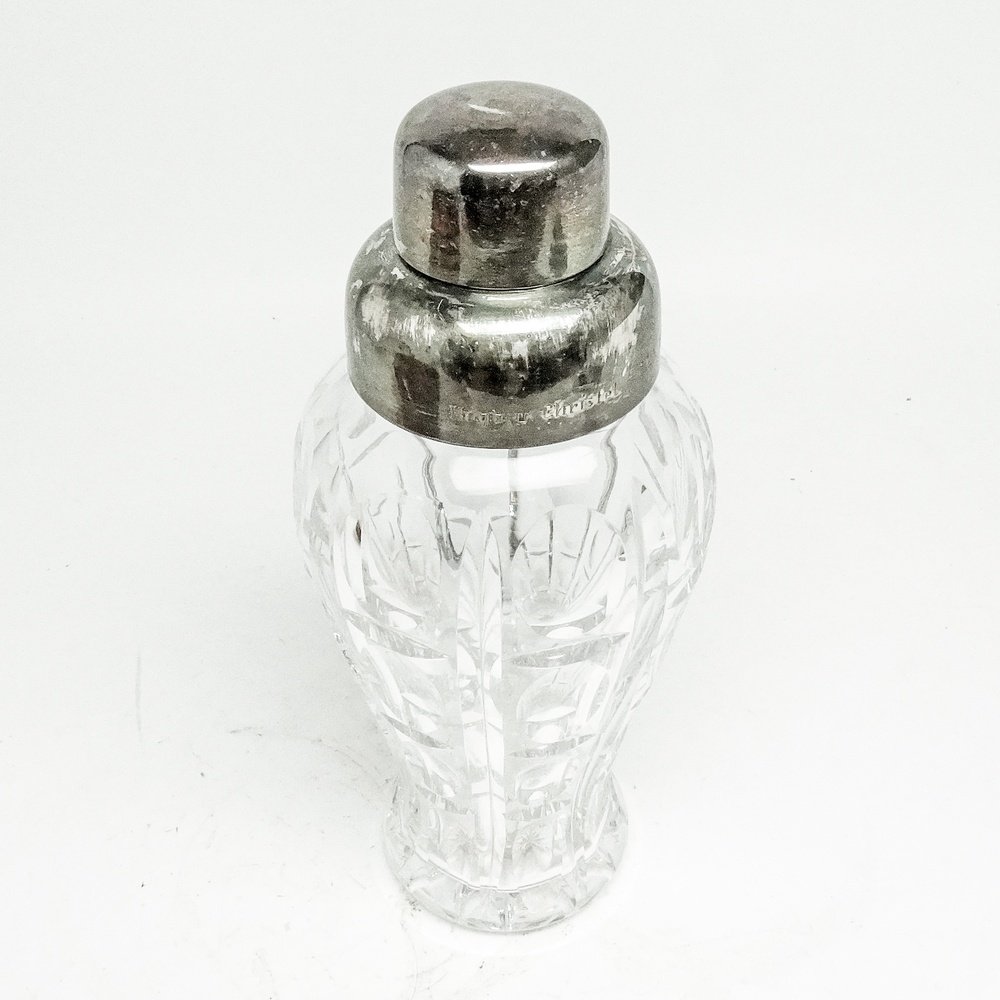Art Deco Crystal Cocktail Shaker by Wolfgang Wolff, Germany, 1950s ...