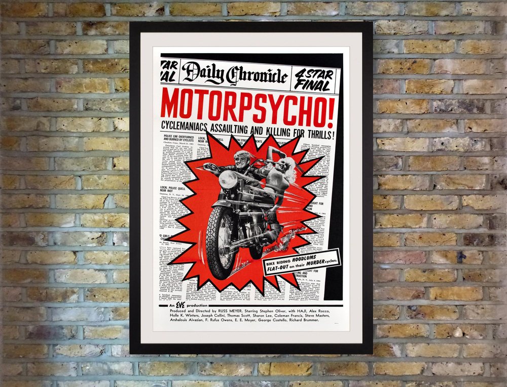 Motorpsycho Movie Poster, 1965 for sale at Pamono