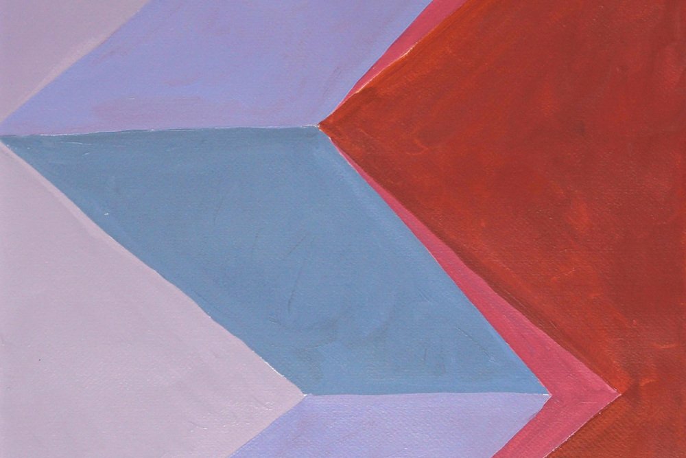 Natalia Roman, Rhombus Color Study, 2022, Acrylic on Watercolor Paper ...