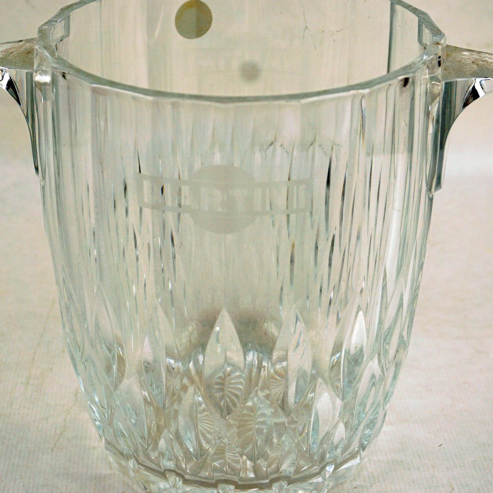 Italian Martini Crystal Glass Ice Bucket 1970s For Sale At Pamono