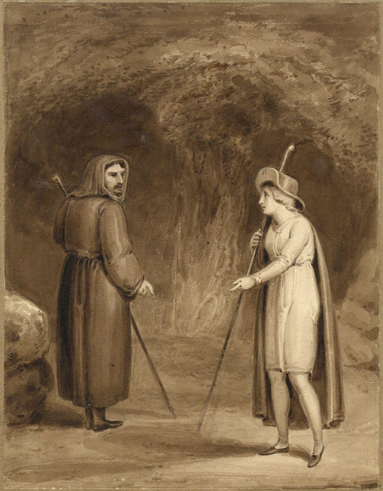 William Derby, Edwin & Angelina, Early 19th Century, Watercolour ...