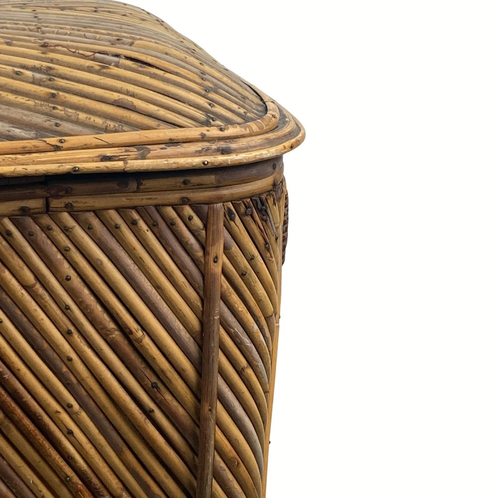 Vintage Wicker Chest in Bamboo, 1930s for sale at Pamono