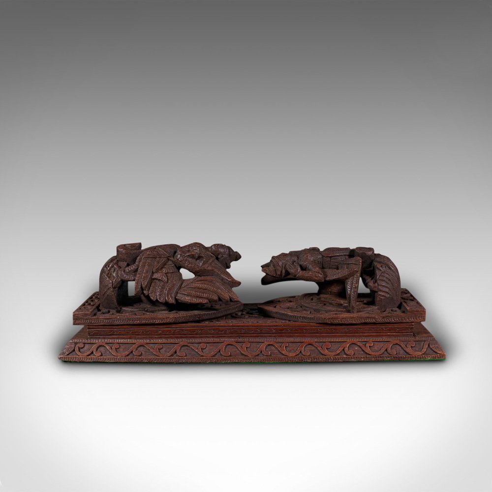 Vintage Carved Book Slide, 1960s for sale at Pamono