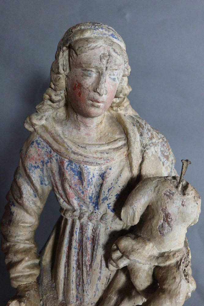 Virgin and Child, 1700s, Oak for sale at Pamono