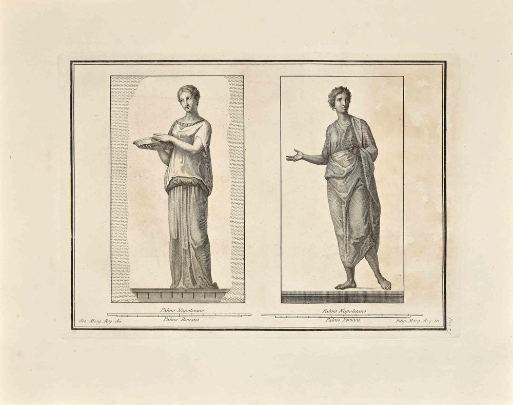 Giovanni Morghen, Ancient Roman Characters, Etching, 18th Century for ...