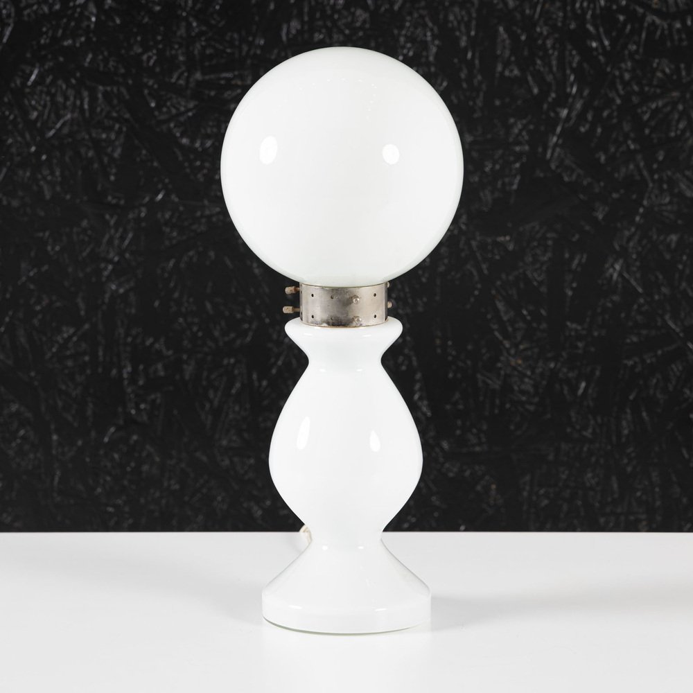 Glass Table Lamp from Polam, 1970s for sale at Pamono