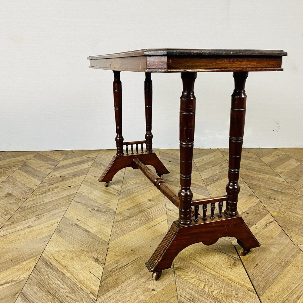 Antique English Console Table on Castors in Mahogany, 1800s for sale at ...
