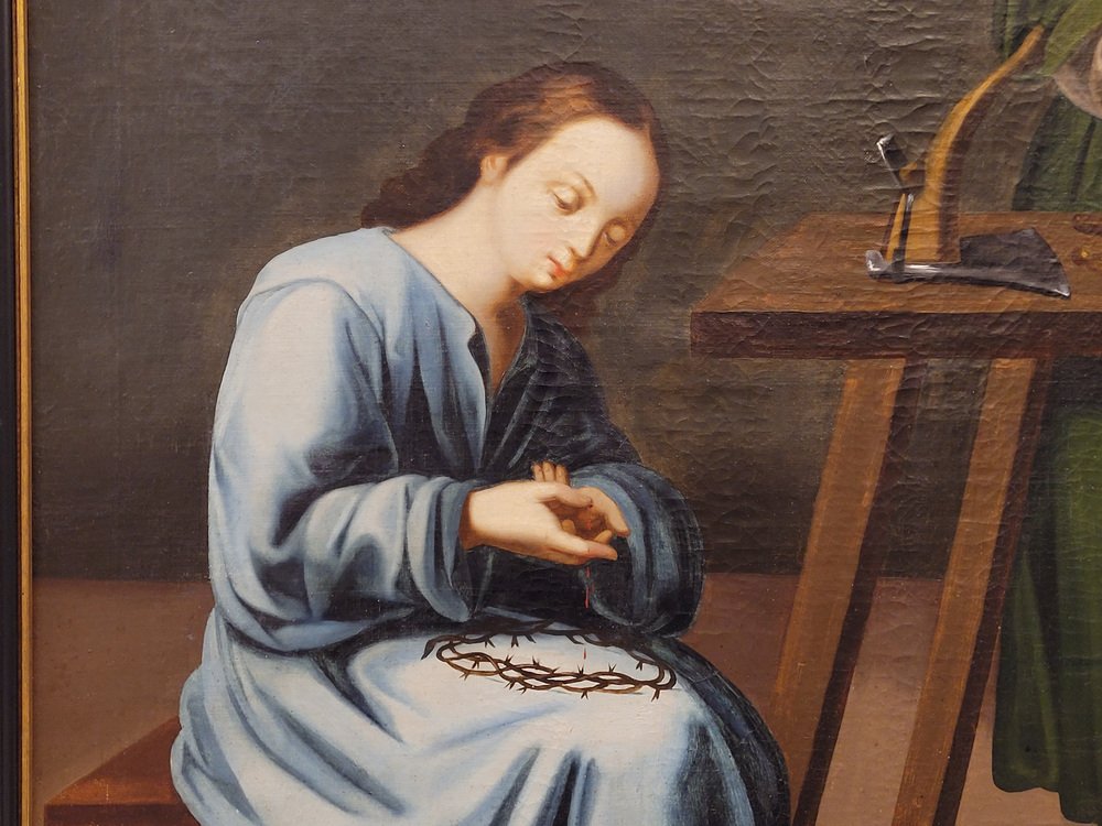 Colonial School Artist, Sacred Family in the Workshop of Nazareth ...