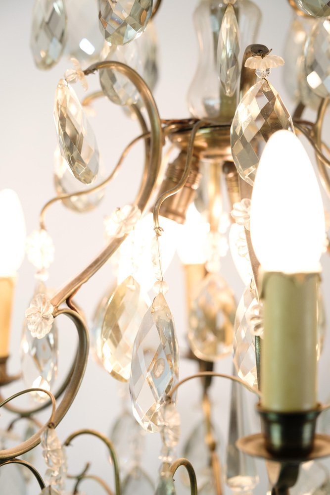 Prism Crown, Brass, Ground Prisms, 1920s for sale at Pamono