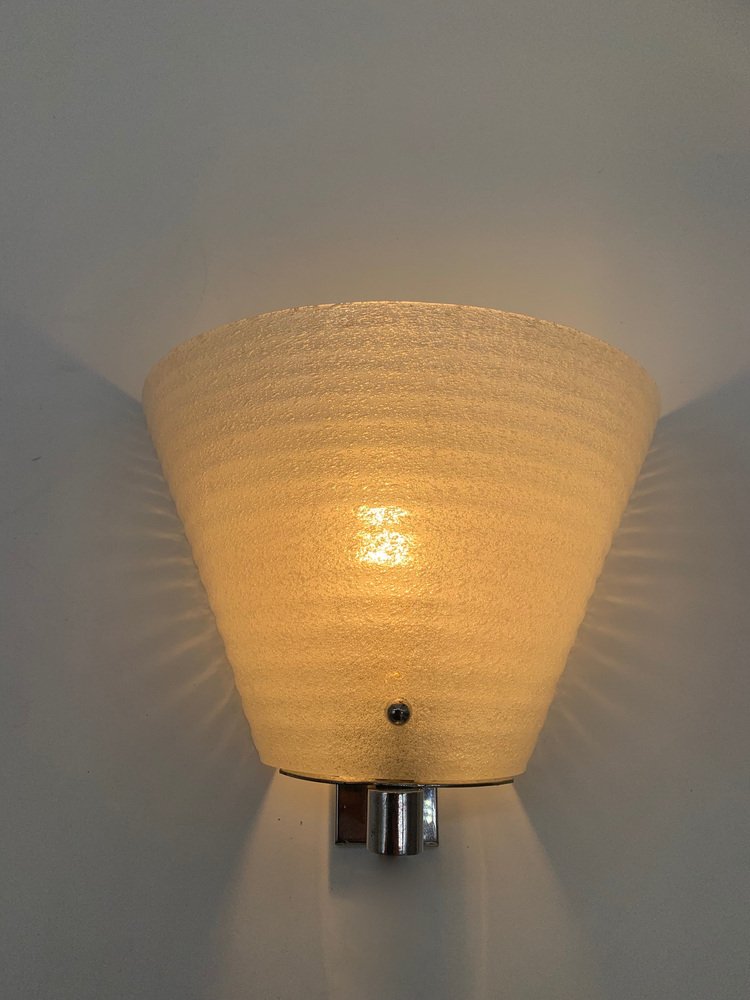 Couple Applique Wall Lamps attributed to Barovier Years 1930s Murano ...