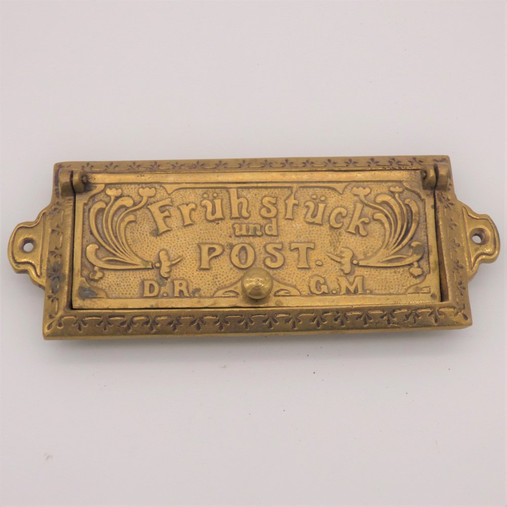 Art Nouveau Mailbox Flap, 1890s for sale at Pamono