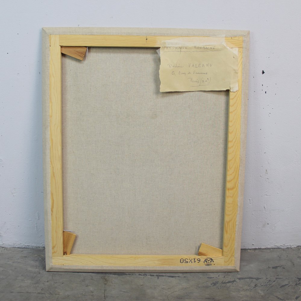 R. Valeanu, Portrait, 1920s, Oil on Canvas for sale at Pamono