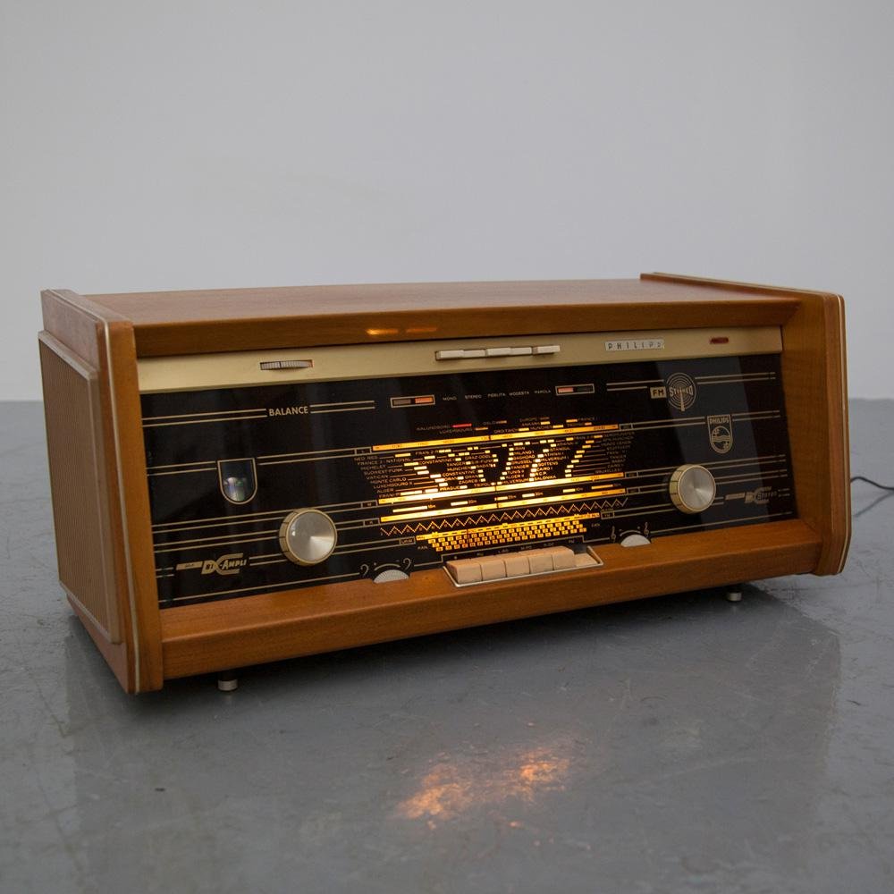 B6x43a/01 Tube Stereo Radio from Philips, 1960s for sale at Pamono