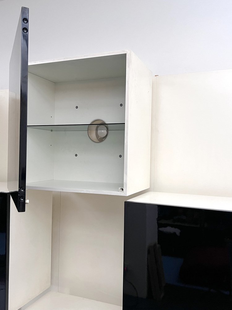 Mid-Century Modern Backlight Wall Modular System from Acerbis, Italy ...