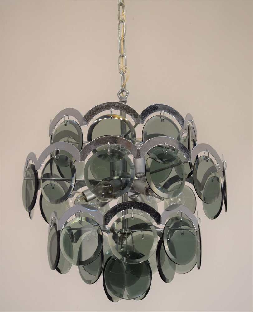 Chandelier attributed to Vistosi, Italy, 1960s for sale at Pamono