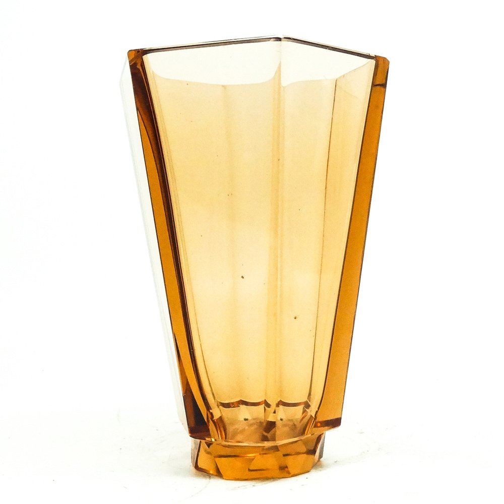 Art Deco Vase from Moser, Czechoslovakia, 1930s for sale at Pamono