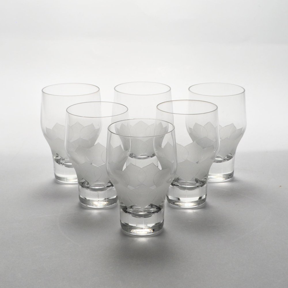 Model Lotus Shot Glasses by Richard Latham and Bjørn Wiinblad for ...